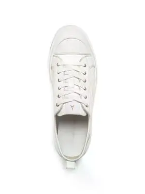 Manière De Voir Vienna Contrast-stitch Leather Sneakers - White