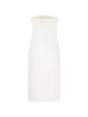 Adam Lippes Carina Strapless Tunic - Neutrals