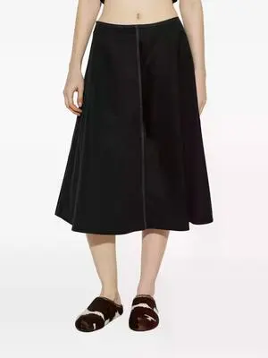 Marni Contrast-stitch A-line Midi Skirt