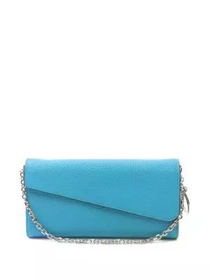 Dior 2010s Diorissimo Rencontre Leather Chain Wallet - Blue