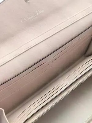 Dior 2010s Diorissimo Rencontre Leather Chain Wallet