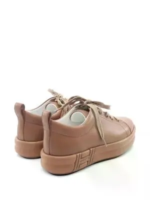 Hermès Happy Leather Lace-up Sneakers