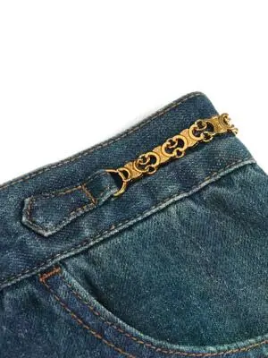 Celine 2010s Triomphe Mini Skirt