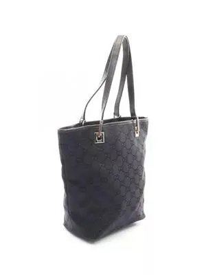 Gucci Gg Canvas Tote Bag - Black