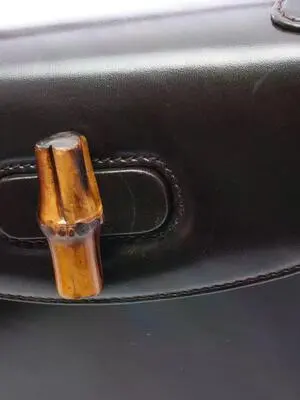 Gucci Bamboo Two-way Leather Handbag