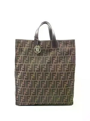 Fendi Zucca Canvas Tote Bag - Brown