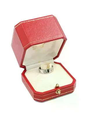 Cartier 18kt White Gold Love Ring - Silver