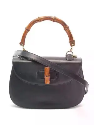 Gucci Bamboo Two-way Handbag - Black