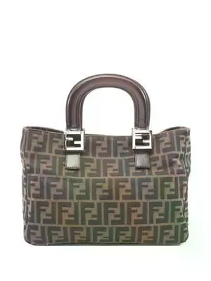 Fendi Zucca Handbag - Brown