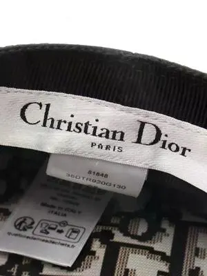 Dior Logo Embroidered Beret