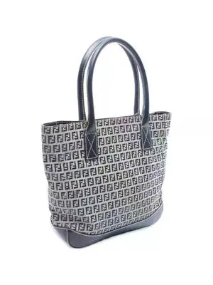 Fendi Zucchino Tote Bag - Blue