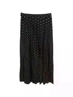 Celine 2000s Polka Dot Flared Skirt