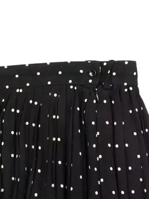 Celine 2000s Polka Dot Flared Skirt