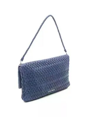 Miu Miu Nappa Matelassé Shoulder Bag - Blue