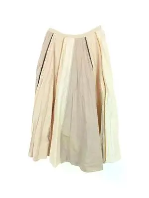 Dior Pleated Patchwork Midi Skirt
