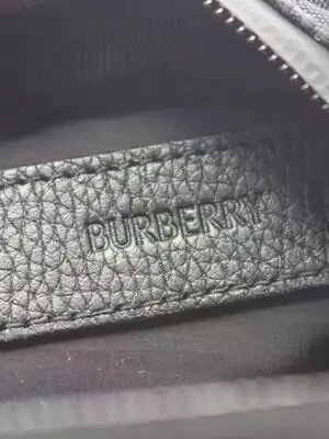 Burberry Jacquard Check Belt Bag - Black
