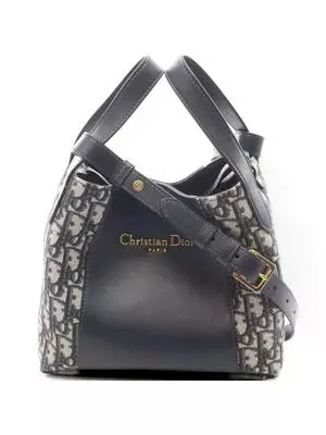 Dior Oblique Jacquard Bucket Bag - Blue