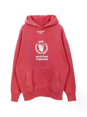 Balenciaga Wfp Logo Hoodie