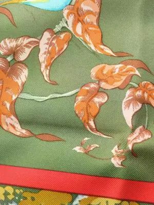Hermès 2000s Tropiques Laurence Bourthoumieux Silk Scarf