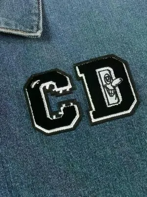 Dior X Kenny Scharf 2010s Logo-patch Denim Jacket