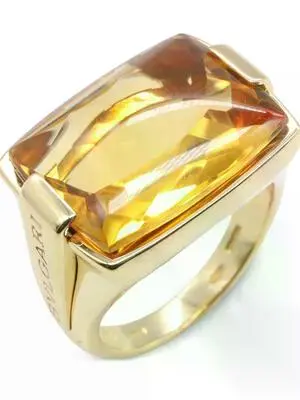 BVLGARI 18k Yellow Citrine Ring