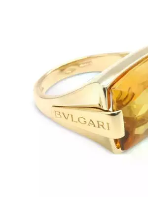 BVLGARI 18k Yellow Citrine Ring