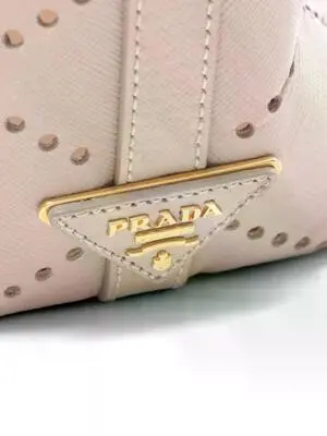 Prada 2000s Perforated Leather Tote Bag