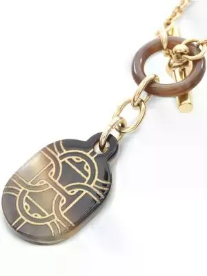 Hermès Buffalo Horn Chain Link Necklace