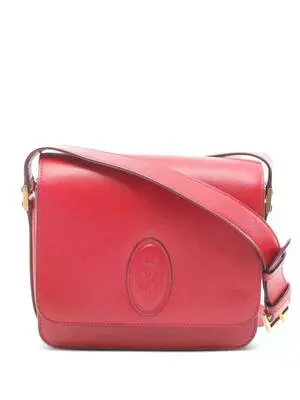 Saint Laurent Embossed Leather Shoulder Bag