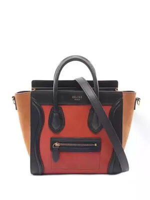 Celine Luggage Nano Tote Bag - Orange