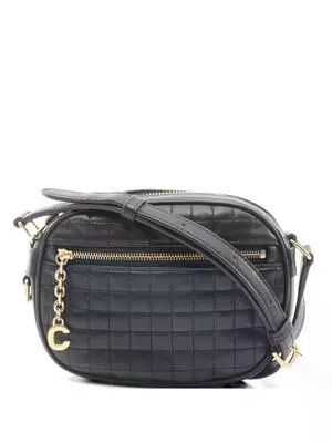 Celine Quilted Leather Shoulder Bag - Black