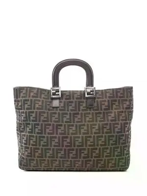 Fendi Zucca Canvas Tote Bag - Brown