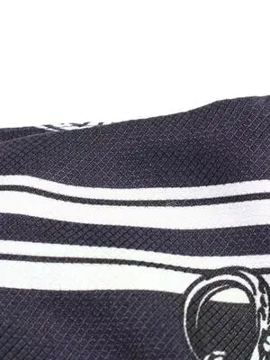 Hermès Silk Graphic Print Midi Skirt