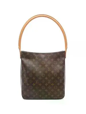 LOUIS VUITTON Monogram Looping Gm Shoulder Bag - Brown