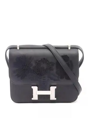 Hermès Constance 3 Mini Dancing Flowers Shoulder Bag - Black