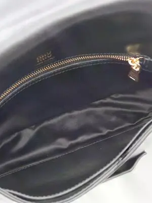Miu Miu Embossed Logo Leather Shoulder Bag