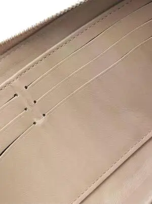LOUIS VUITTON 2010s Mahina Carré Round-zipper Leather Wallet