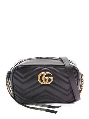 Gucci 2010s Logo Plaque Shoulder Bag