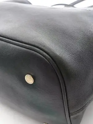 BVLGARI 2000s Collezioni Leather Tote Bag