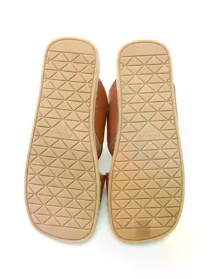 Prada Crisscross Triangle-logo Sandals