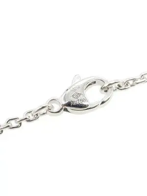 LOUIS VUITTON 18k White Gold Diamond Initials Pendant Necklace