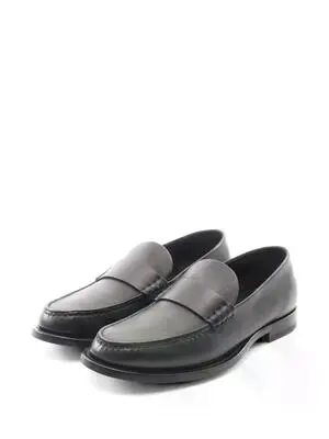THE ROW Novus Leather Loafers - Black