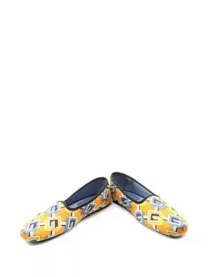 Gucci Geometric G-pattern Ballet Flats