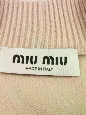 Miu Miu Embellished Logo Cardigan