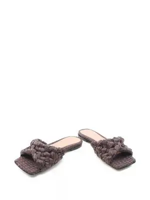 Bottega Veneta Raffia Flat Sandals