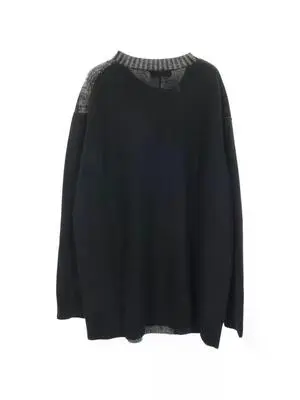 Yohji Yamamoto Check-pattern Knitted Cardigan
