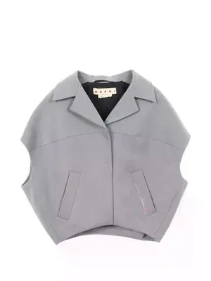 Marni Sleeveless Notched-lapel Jacket - Grey