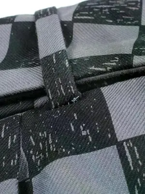 LOUIS VUITTON Damier Pleated Mini Skirt