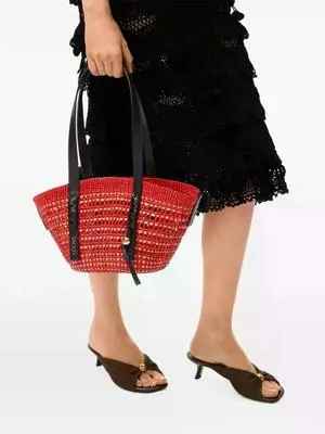 Loewe Small Braid Basket Bag - Red