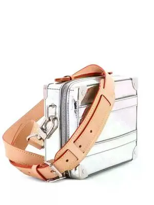 LOUIS VUITTON Monogram Mirror Soft Trunk Handle Bag - Silver